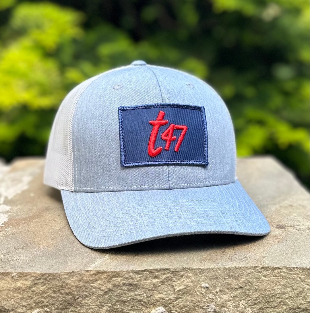 T47 Trump Navy and Red Patch on Heather Grey Snapback Richardson 112 ...
