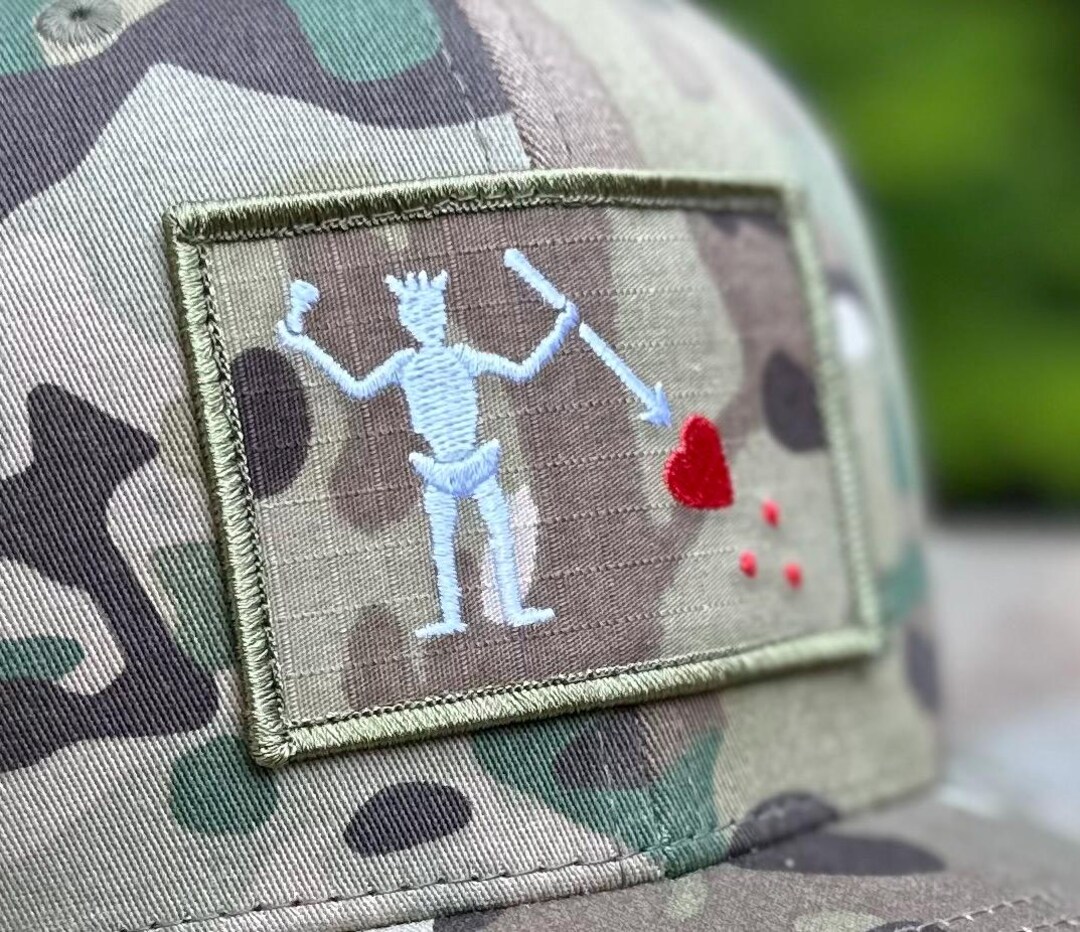 Multicam Camo Blackbeard Embroidered Pirate Flag Patch and Green Camo ...