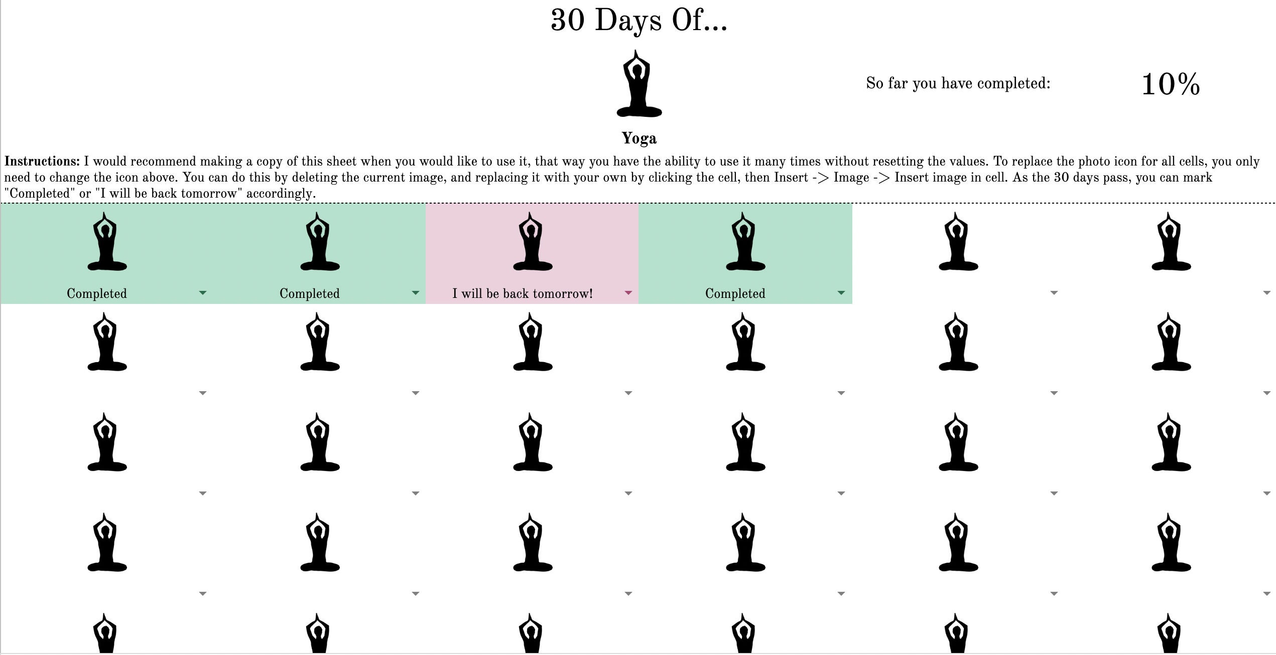 Digital Spreadsheet Tracker - Etsy