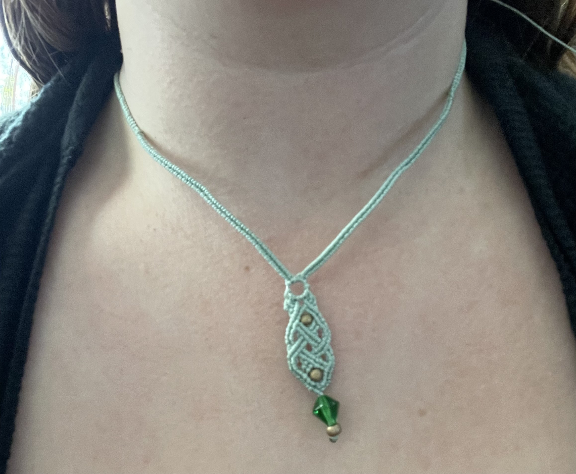 Celtic Knot Macrame Necklace, Celtic Knot Jewelry, Macrame Jewelry, Perfect Gift for Irish ...