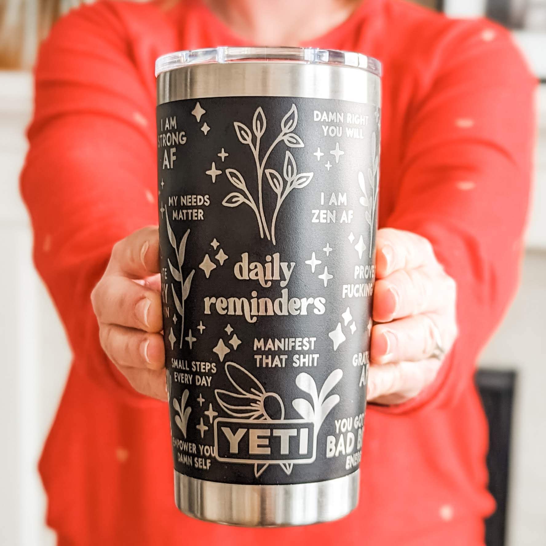 20oz YETI Tumbler With Motivations Quotes Perfect for Girl - Etsy