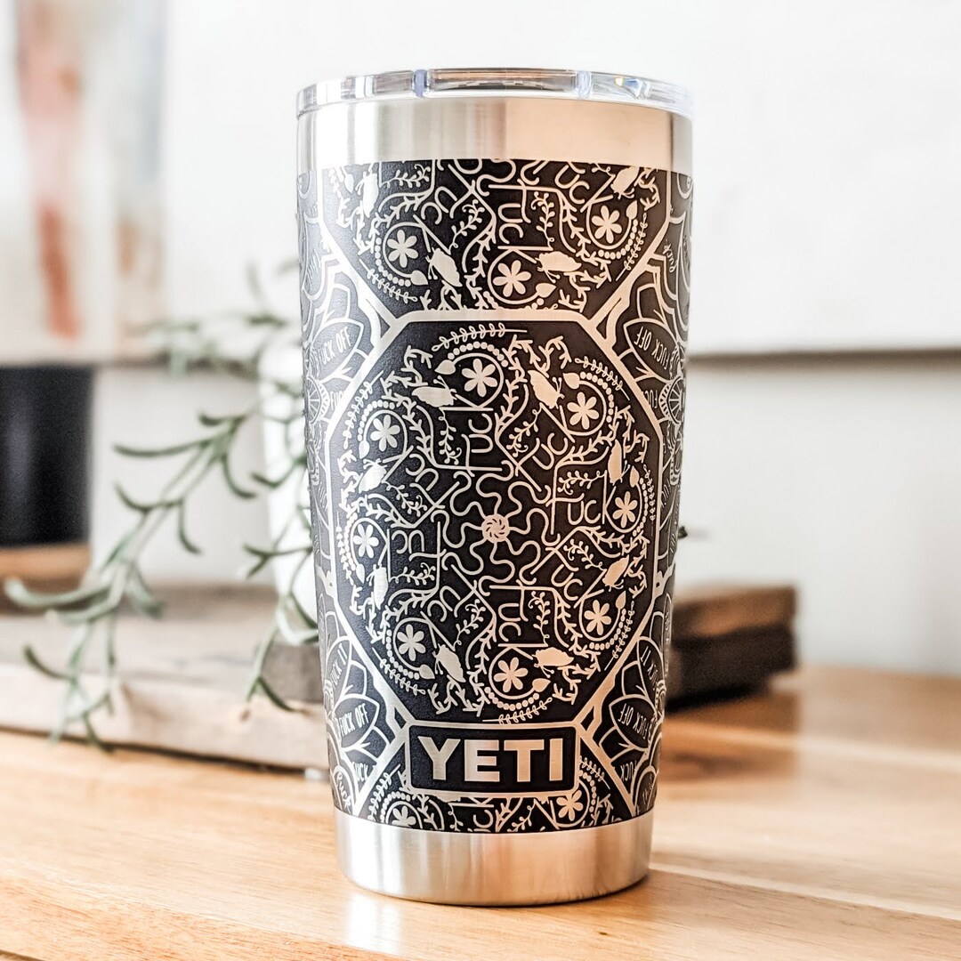 Laser Engraved Hidden Swear Mug Mandala Gift for Girl Friend and Co ...