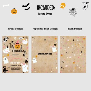 Editable Two Spooky Vintage Halloween Ghost 2nd Birthday Party ...