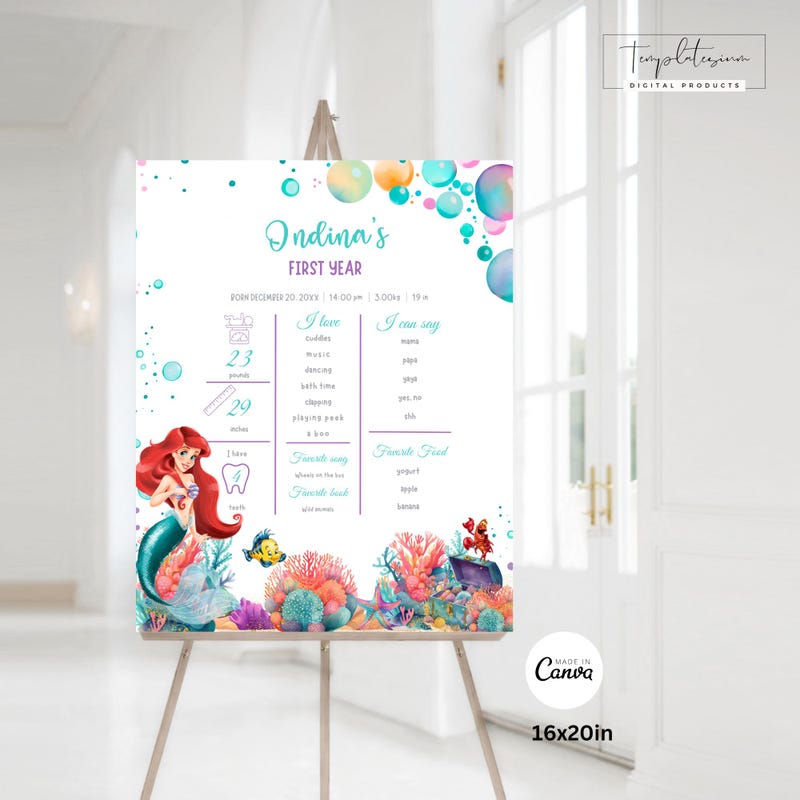 Ariel Birthday Party - Etsy