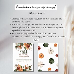 Editable Fall Harvest Festival Invitation Fall Autumn Invite Fall ...