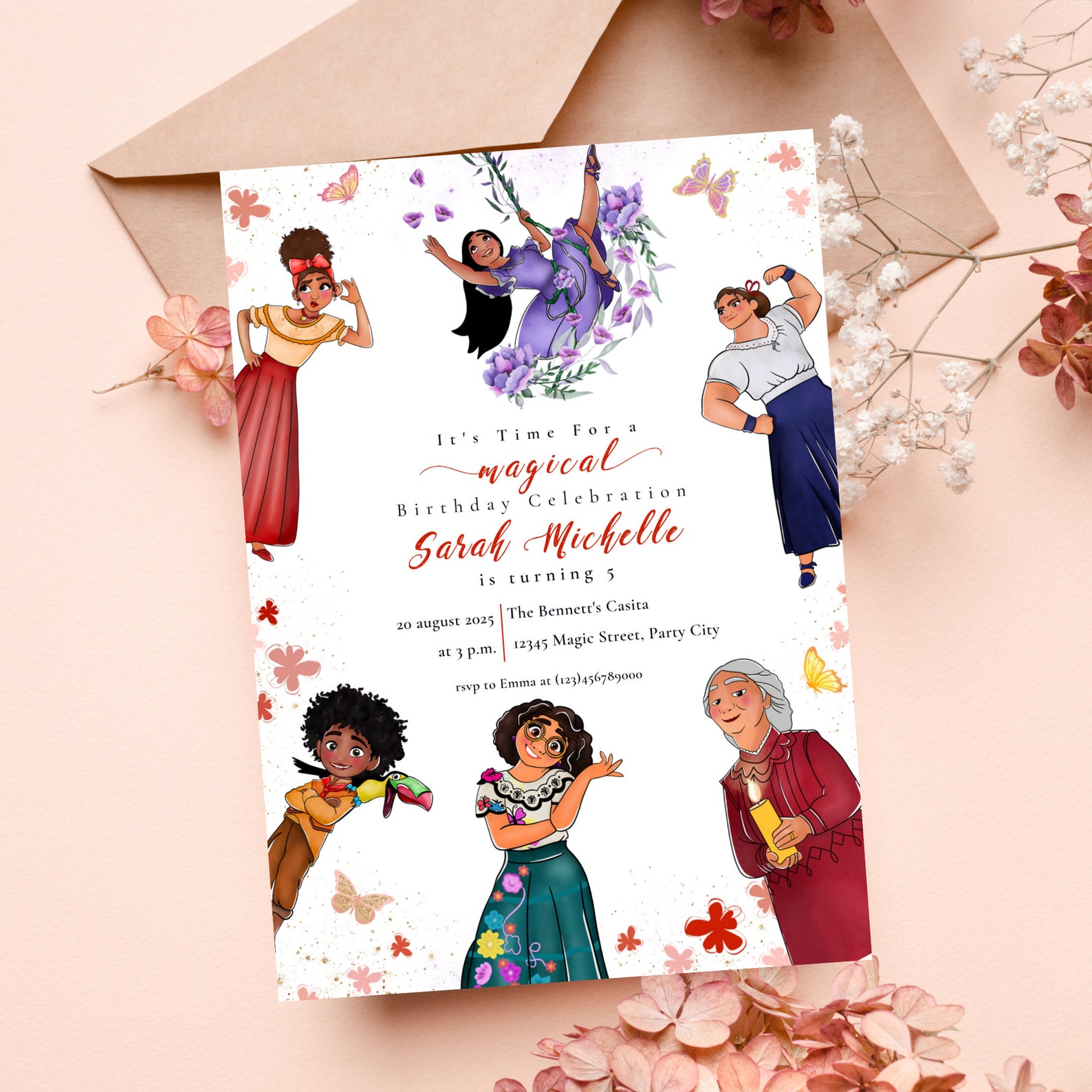 EDITABLE Encanto Birthday Invitation, La Familia Birthday Party ...