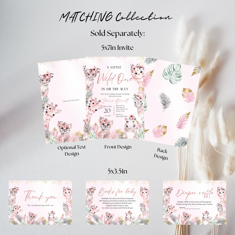 Editable A Little Wild One Baby Shower Welcome Sign Safari - Etsy