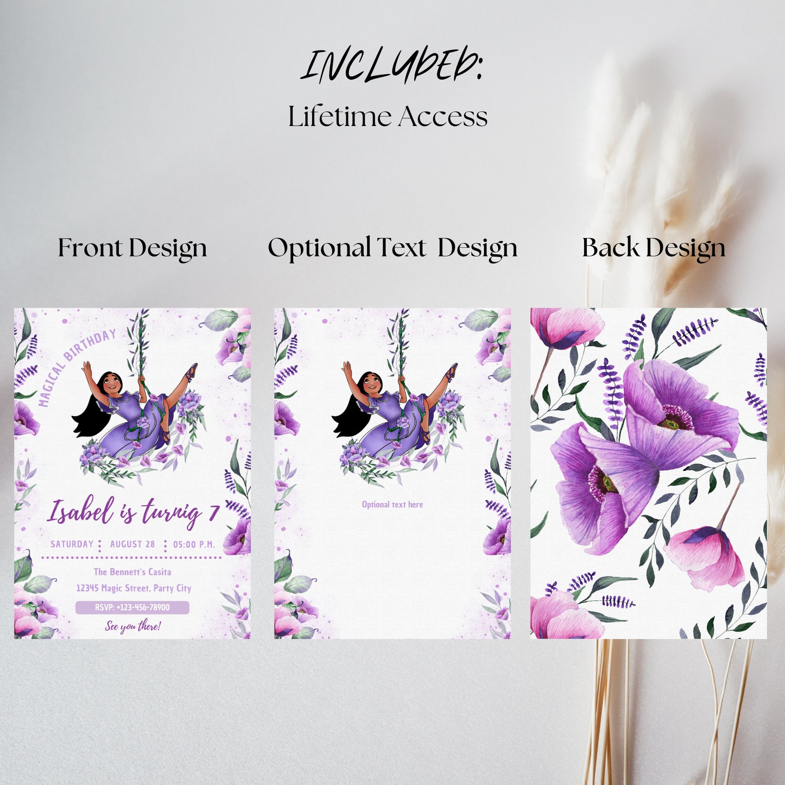 EDITABLE Encanto Isabela Birthday Invitation Encanto Birthday - Etsy