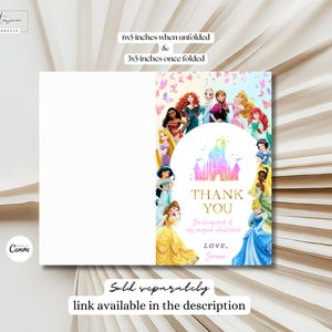 Editable Princess Invitation, Royal Princess 5th Birthday Invite, Girl ...