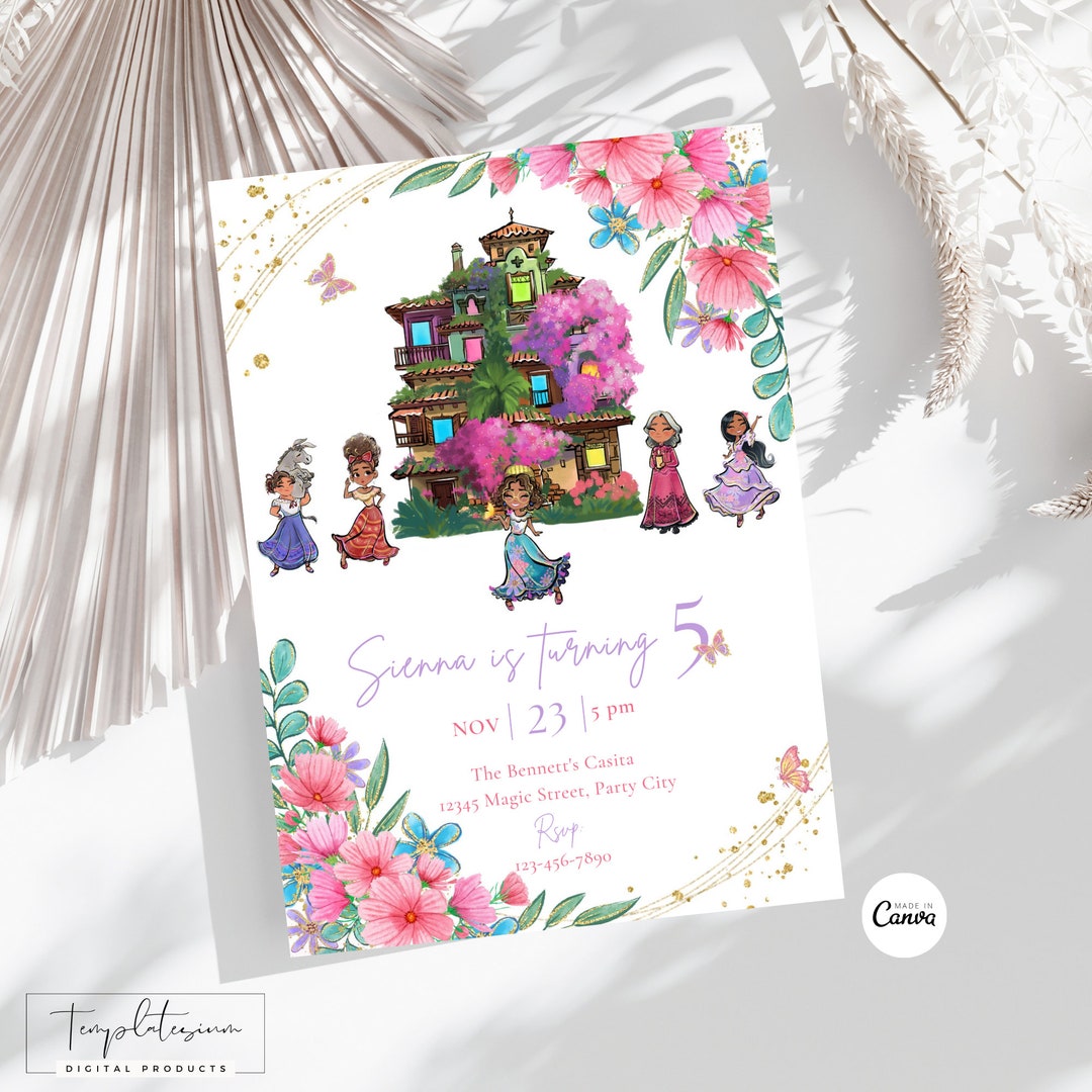 EDITABLE Encanto Birthday Invitation, Casita Birthday Invitation ...