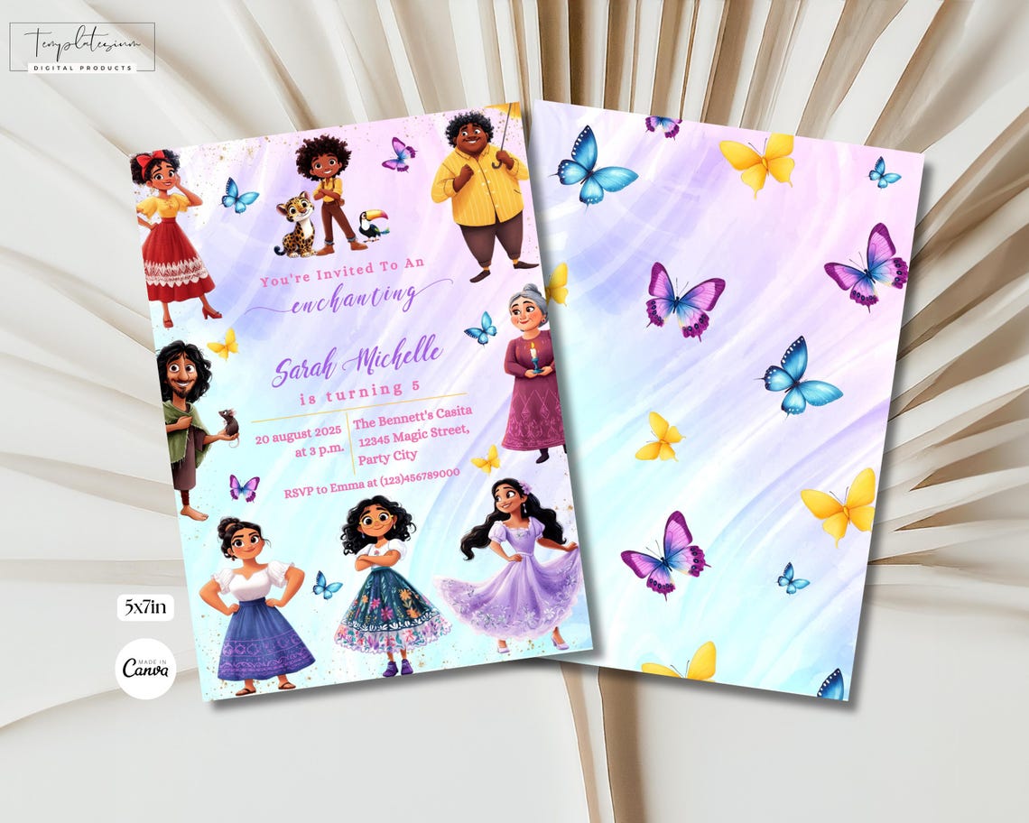 EDITABLE Encanto Birthday Invitation La Familia Birthday Party ...