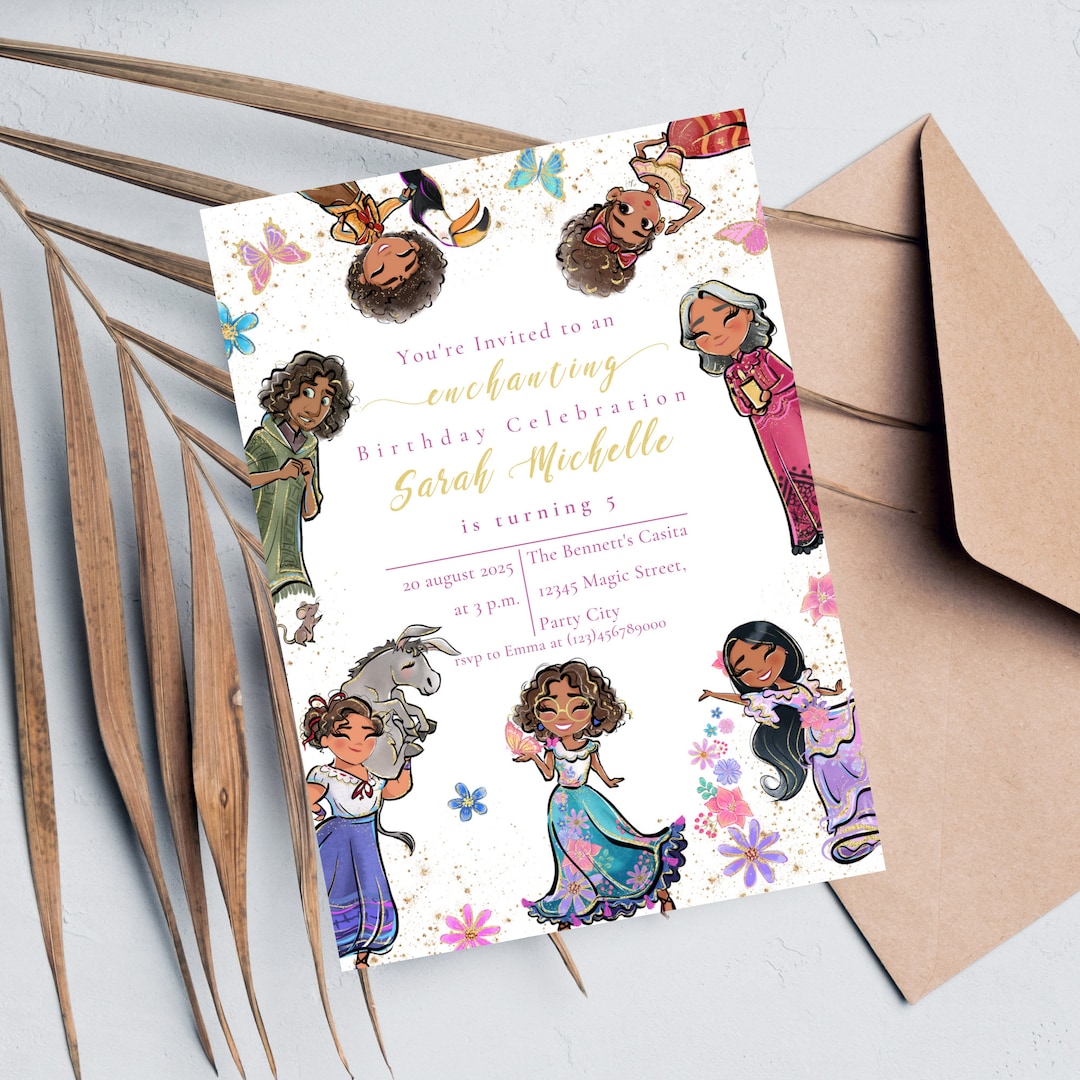 EDITABLE Encanto Birthday Invitation, La Familia Birthday Party ...
