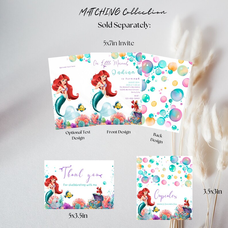 Editable Little Mermaid Welcome Sign Ariel Birthday Decor - Etsy UK