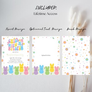 Editable Party With My Peeps Invitation, Easter Party Invitation ...