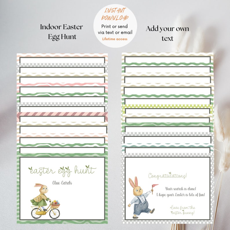 Editable Indoor Easter Scavenger Hunt for Kids Easter Egg - Etsy UK