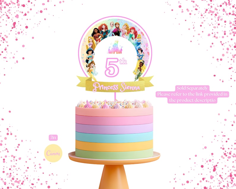 Princess Birthday Thank You Card Royal Princess Magical Birthday Party ...