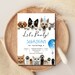 Editable Dog and Cat Birthday Party Invitation Pawty Birthday Party Boy ...