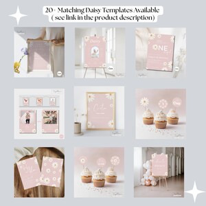 Editable Daisy Birthday Party Time Capsule Predictions Decor Bohemian ...