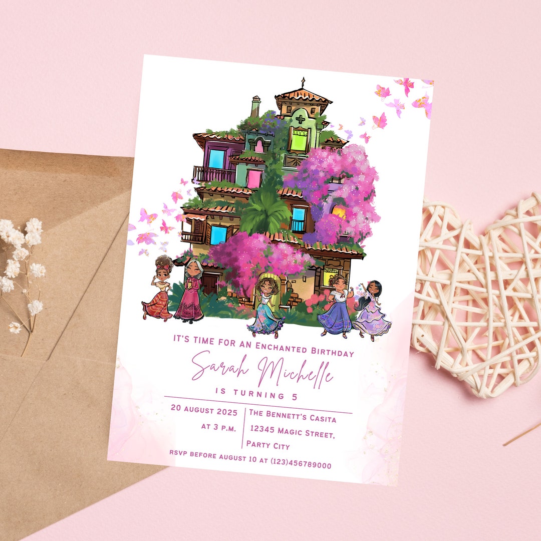 EDITABLE Encanto Birthday Invitation, Casita Birthday Invitation ...