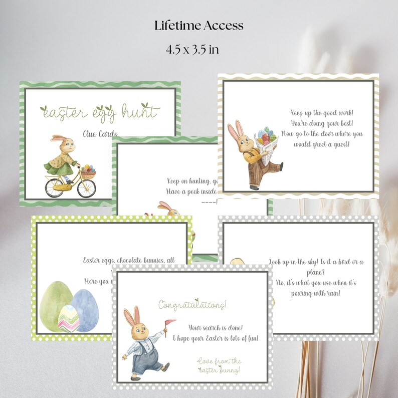 Editable Indoor Easter Scavenger Hunt for Kids, Easter Egg Hunt Clues ...