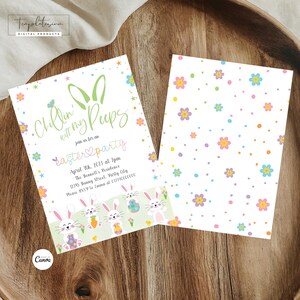 Editable Party With My Peeps Invitation, Easter Party Invitation ...