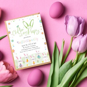 Editable Party With My Peeps Invitation, Easter Party Invitation ...