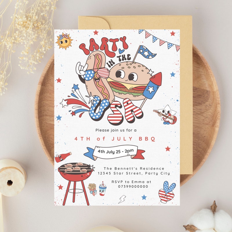 Fourth of July Card - Etsy