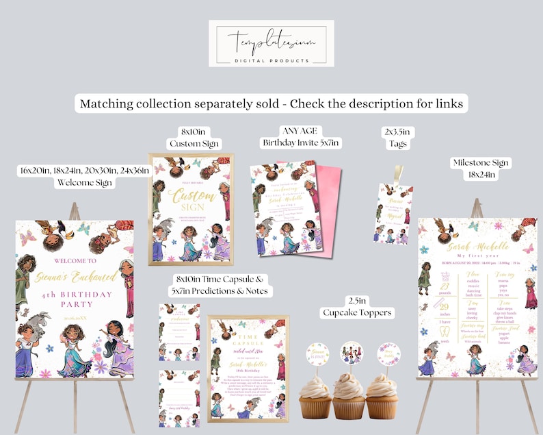 Encanto Gable Box Label Template La Familia Birthday Magical Decor ...