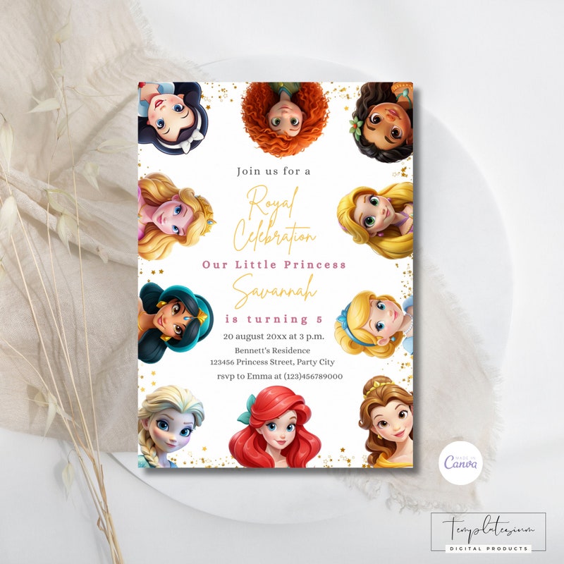 Princess Invitation - Etsy