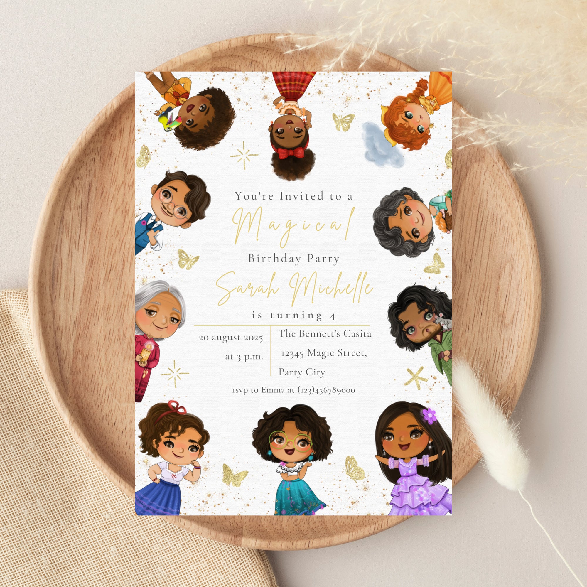 EDITABLE Encanto Birthday Invitation, La Familia Birthday Party ...