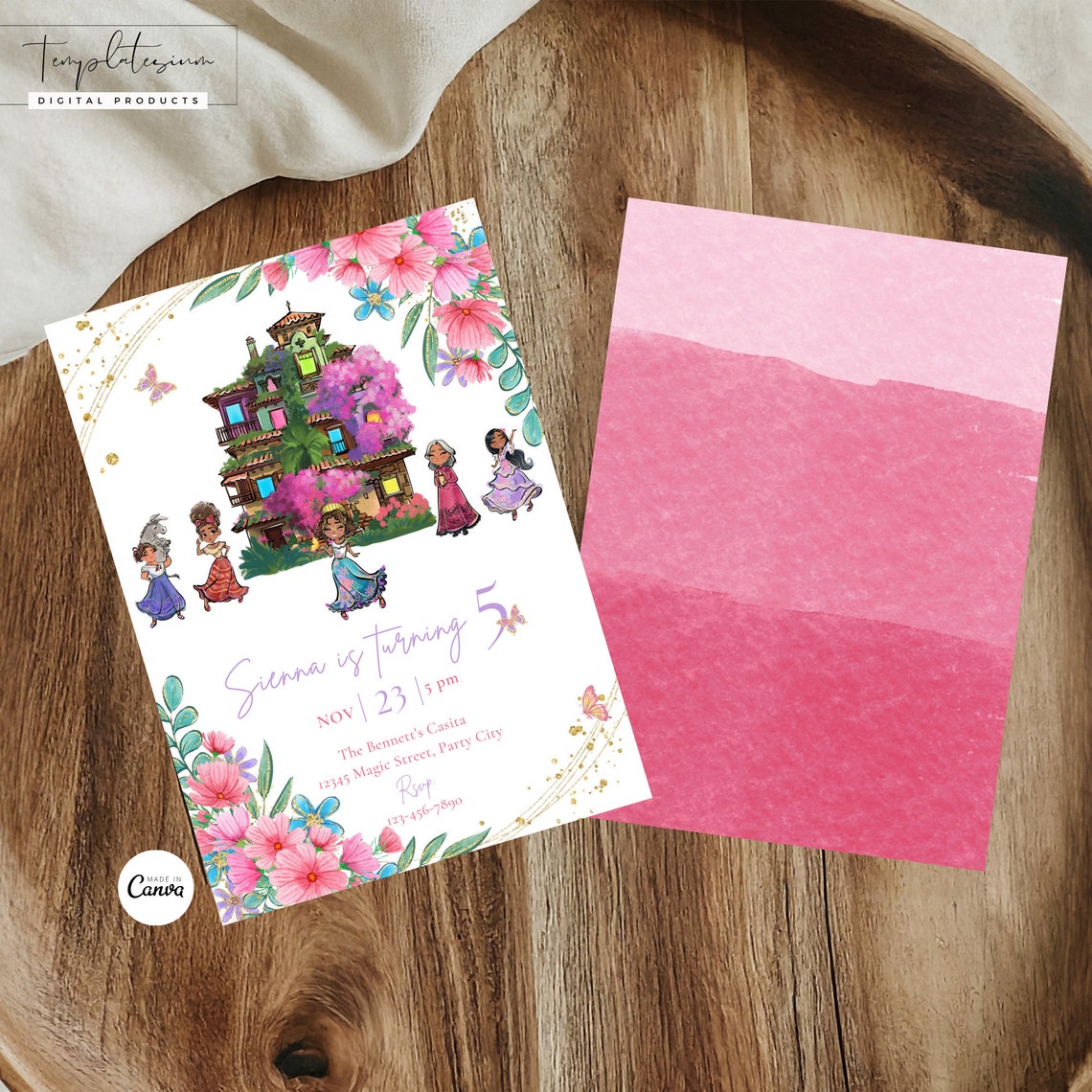 EDITABLE Encanto Birthday Invitation, Casita Birthday Invitation ...