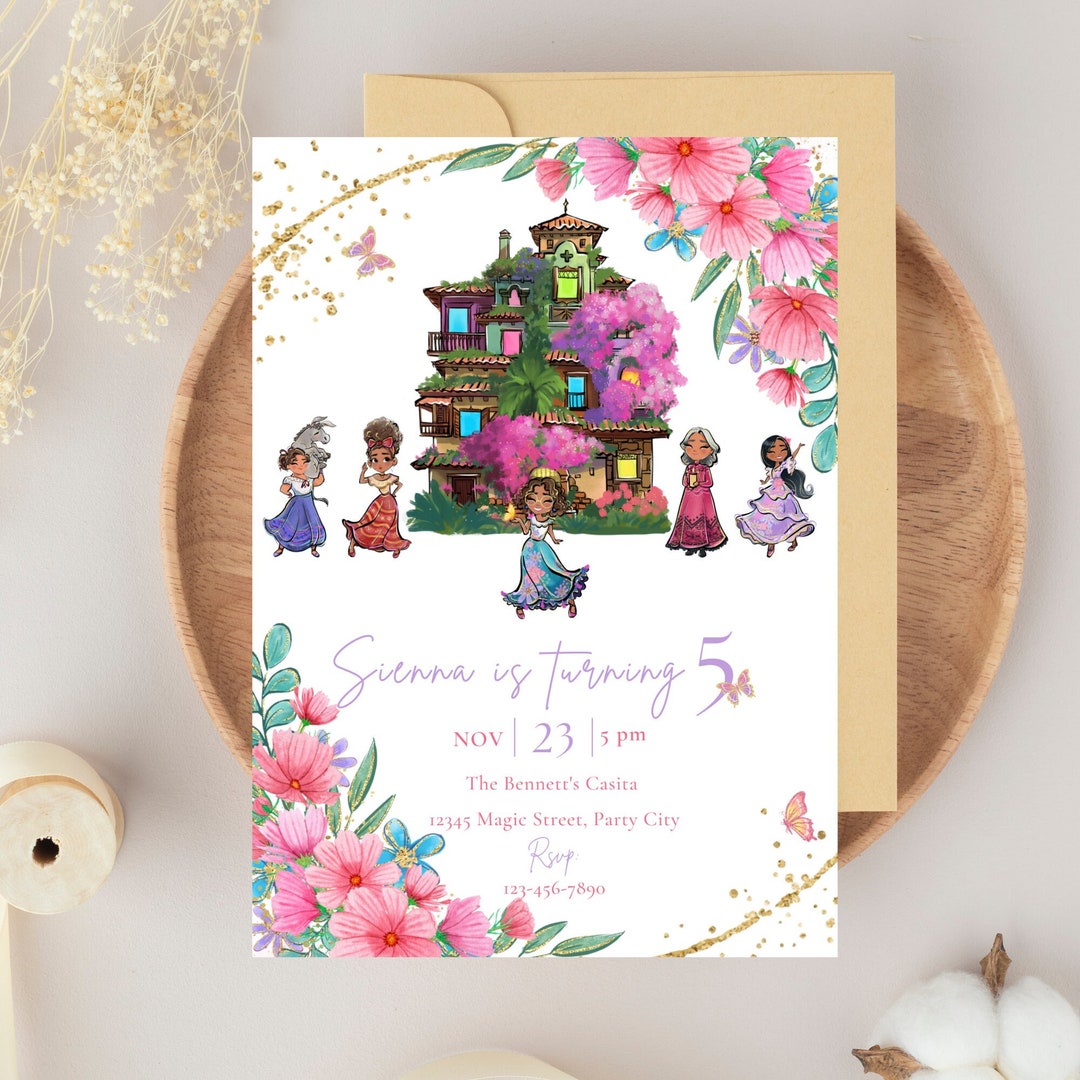 EDITABLE Encanto Birthday Invitation, Casita Birthday Invitation ...