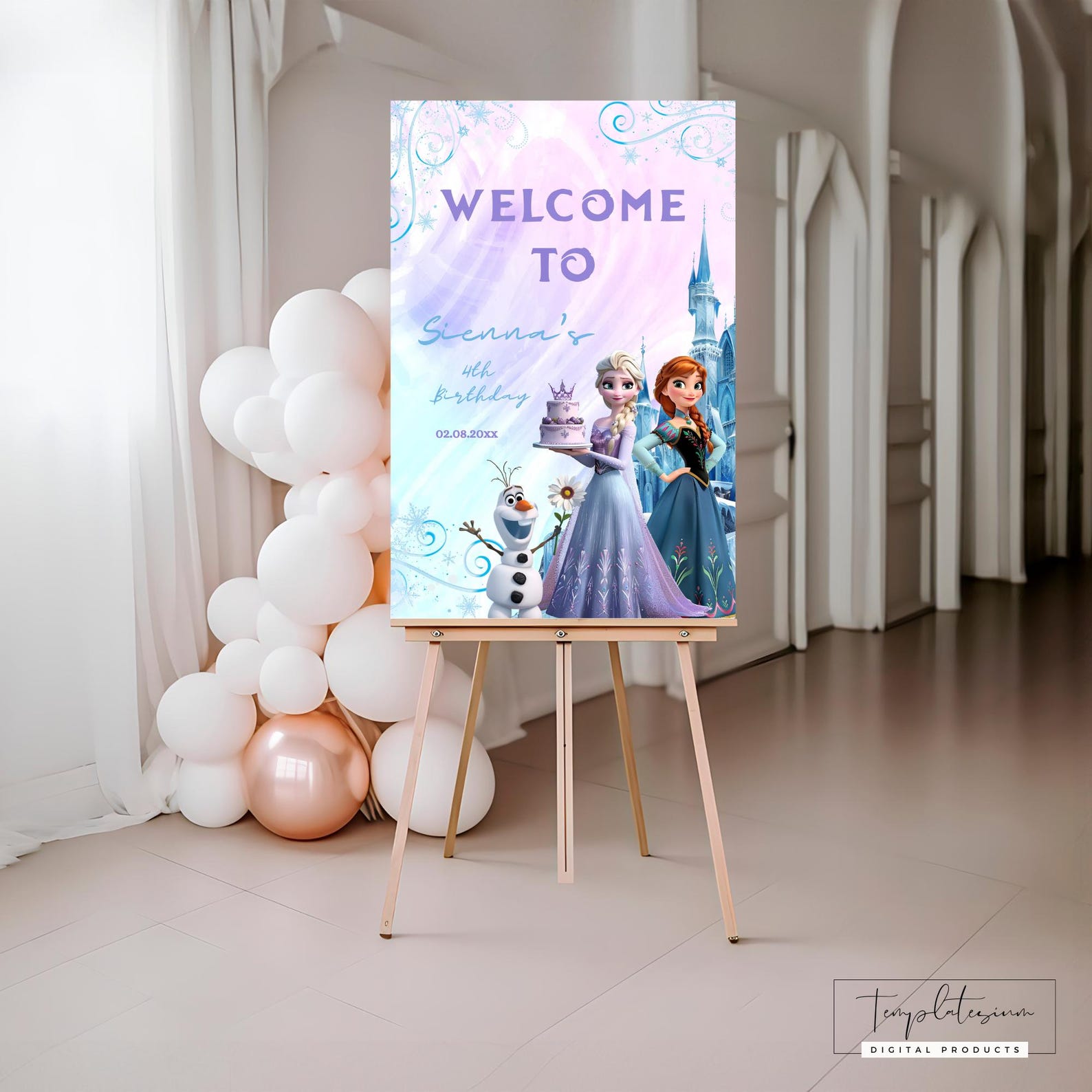 Frozen Welcome Sign Frozen Party Signs Frozen Birthday Sign Elsa Party ...