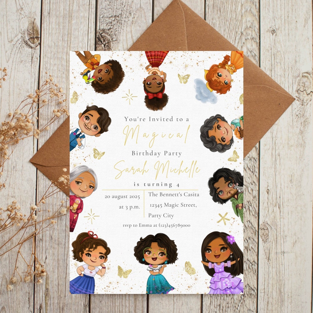 EDITABLE Encanto Birthday Invitation, La Familia Birthday Party ...