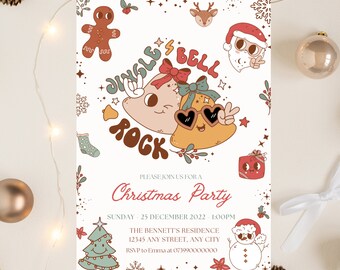 Christmas Party Invitation Retro - Etsy
