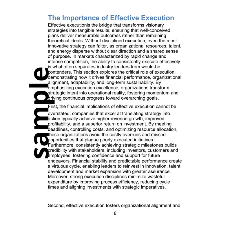 Strategic Execution Playbook With Plan & Toolkit for Leaders | Business ...
