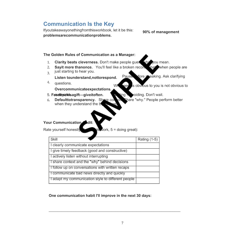 Manager Workbook Survival : Leadership Guide and HR Templates (PLR) 70 ...