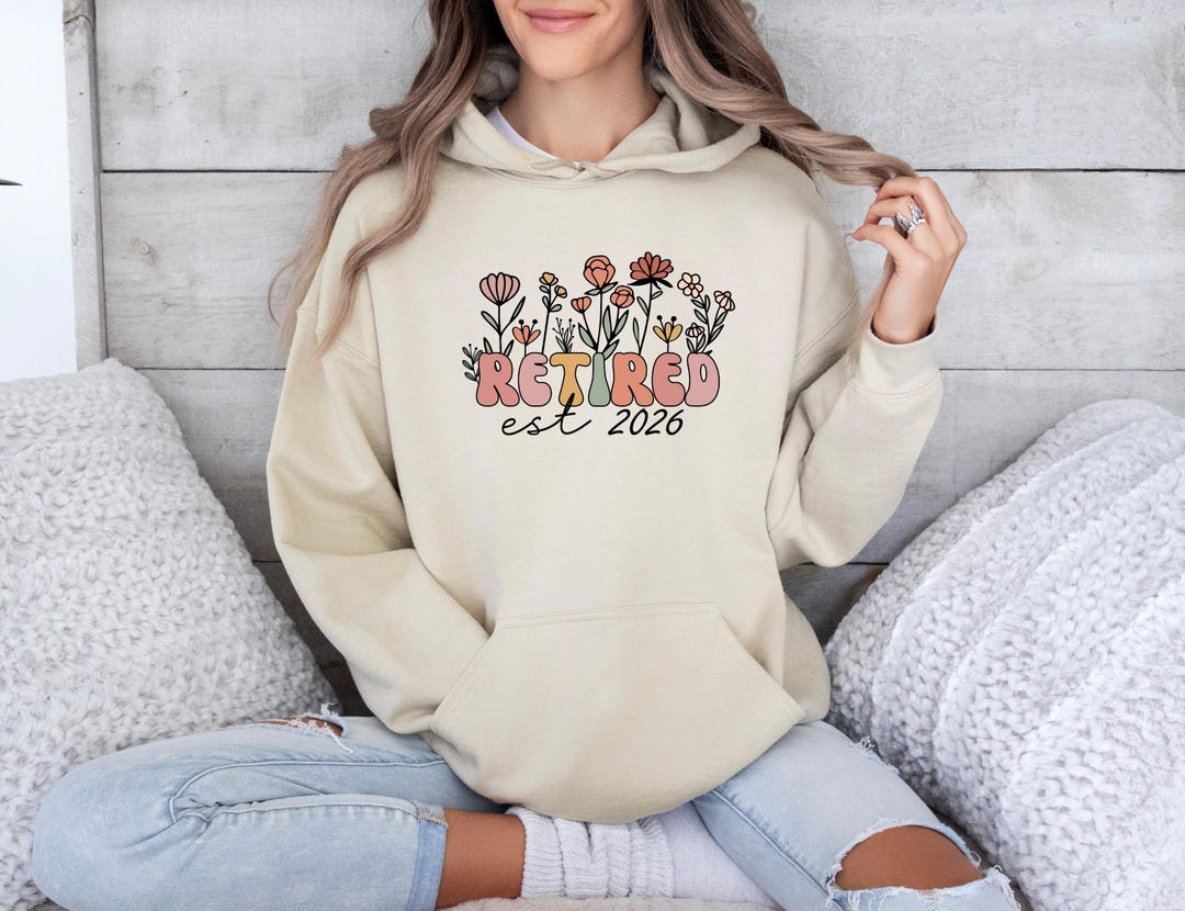 New Retired Hoodie, Personalised Retired Hoodie, Retired Mum Hoodie ...