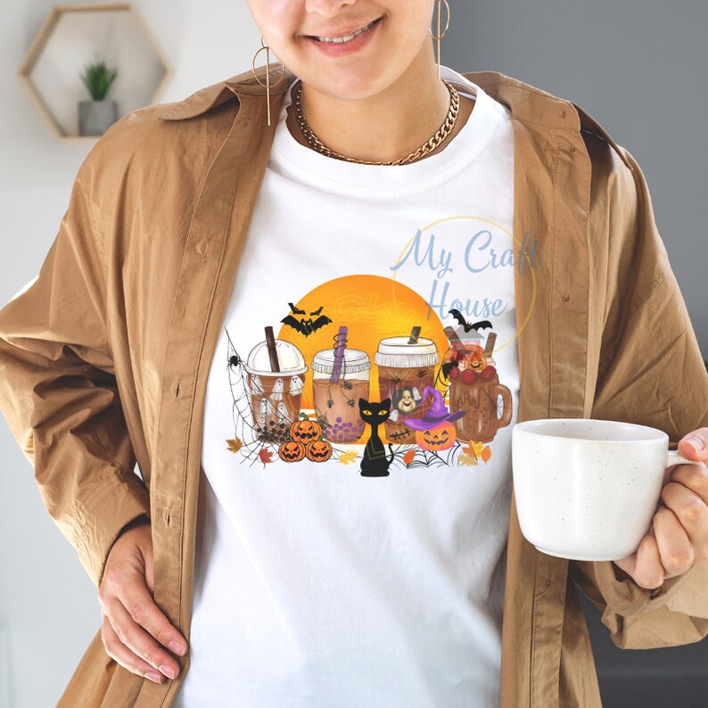 Halloween Coffee, Coffee, Drinks, Latte, Spooky, Black Cat, Pumpkins ...