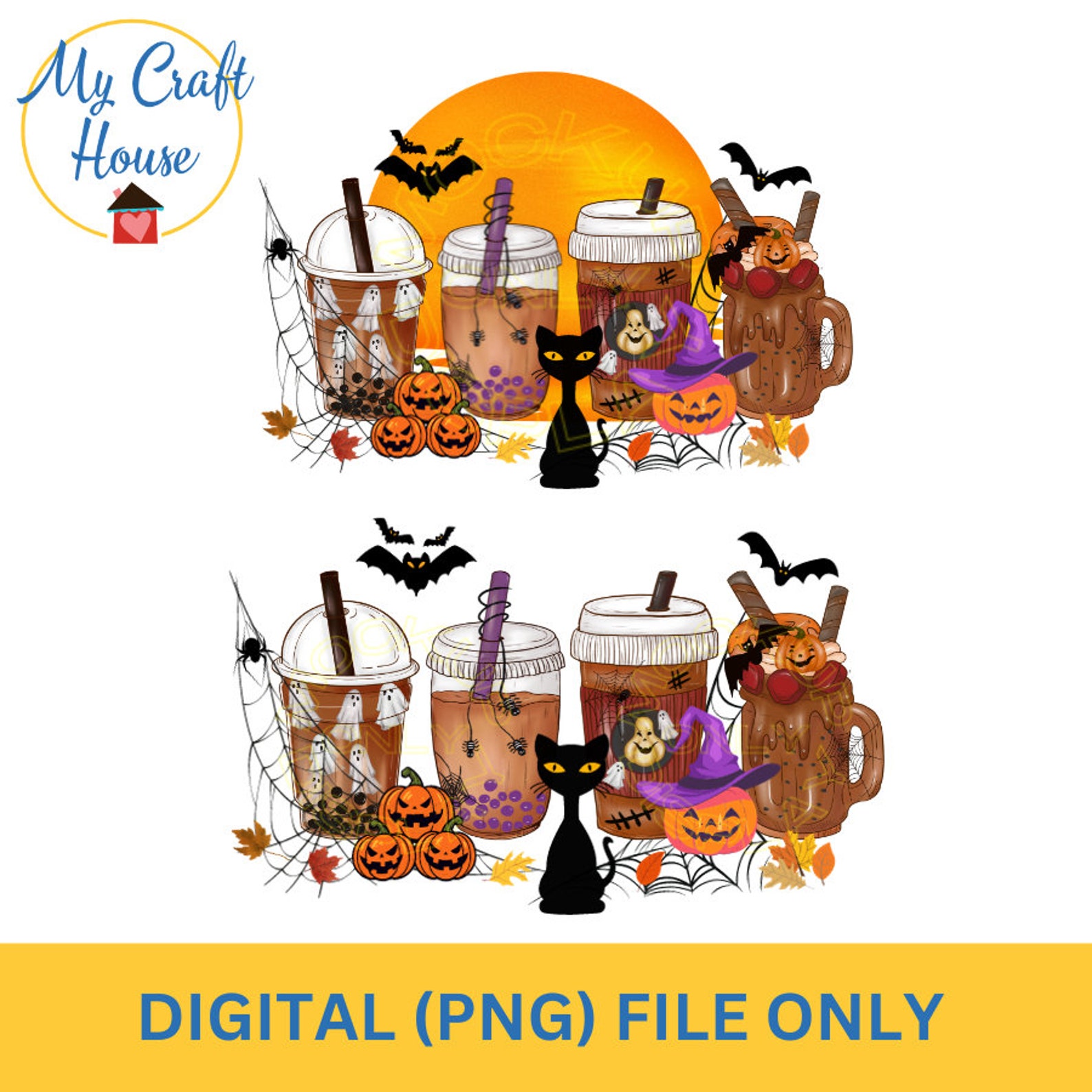 Halloween Coffee, Coffee, Drinks, Latte, Spooky, Black Cat, Pumpkins ...