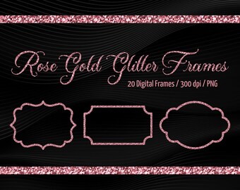 Gold Glitter Frames - Etsy