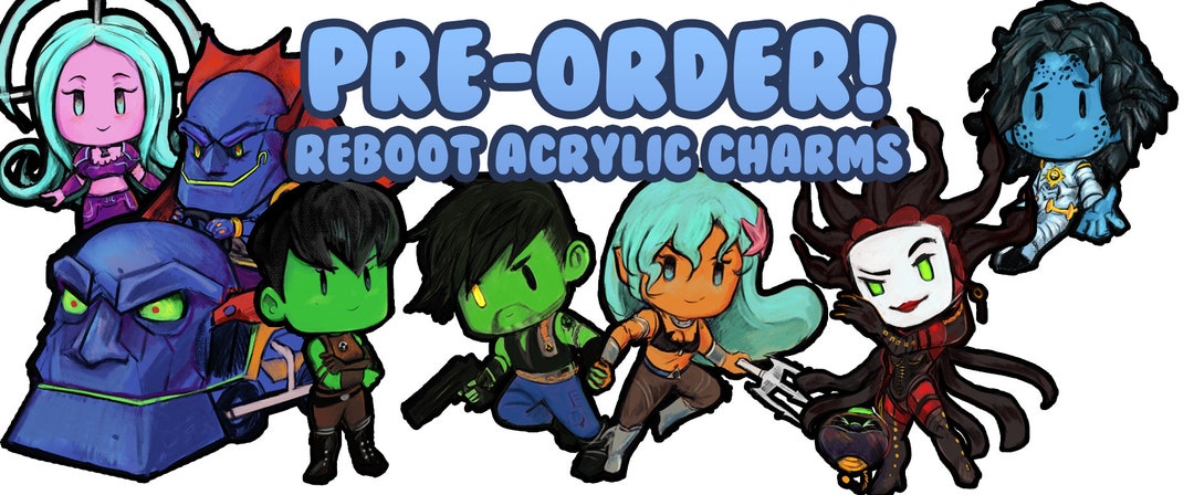 PREORDER - Reboot Acrylic Charms - Etsy
