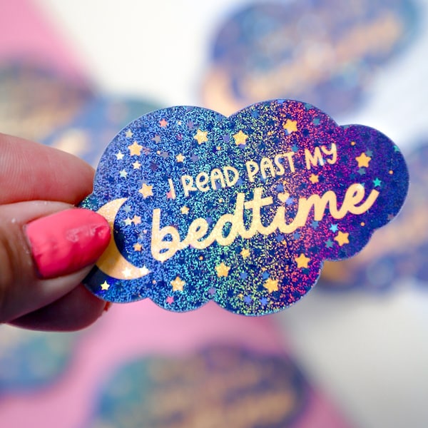 I Read Past My Bedtime Stickers - Etsy