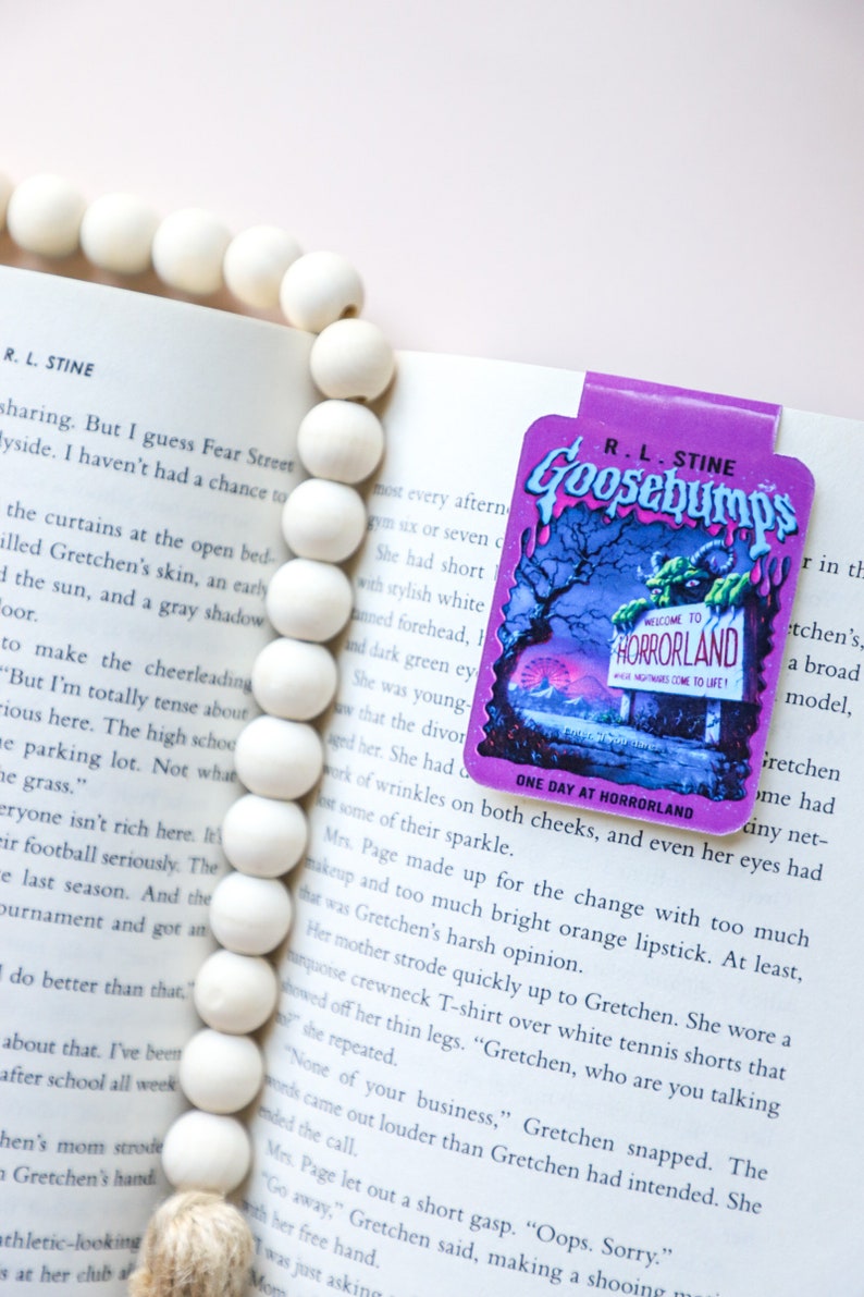 Goosebumps Magnetic Bookmark Halloween Bookmark Spooky - Etsy