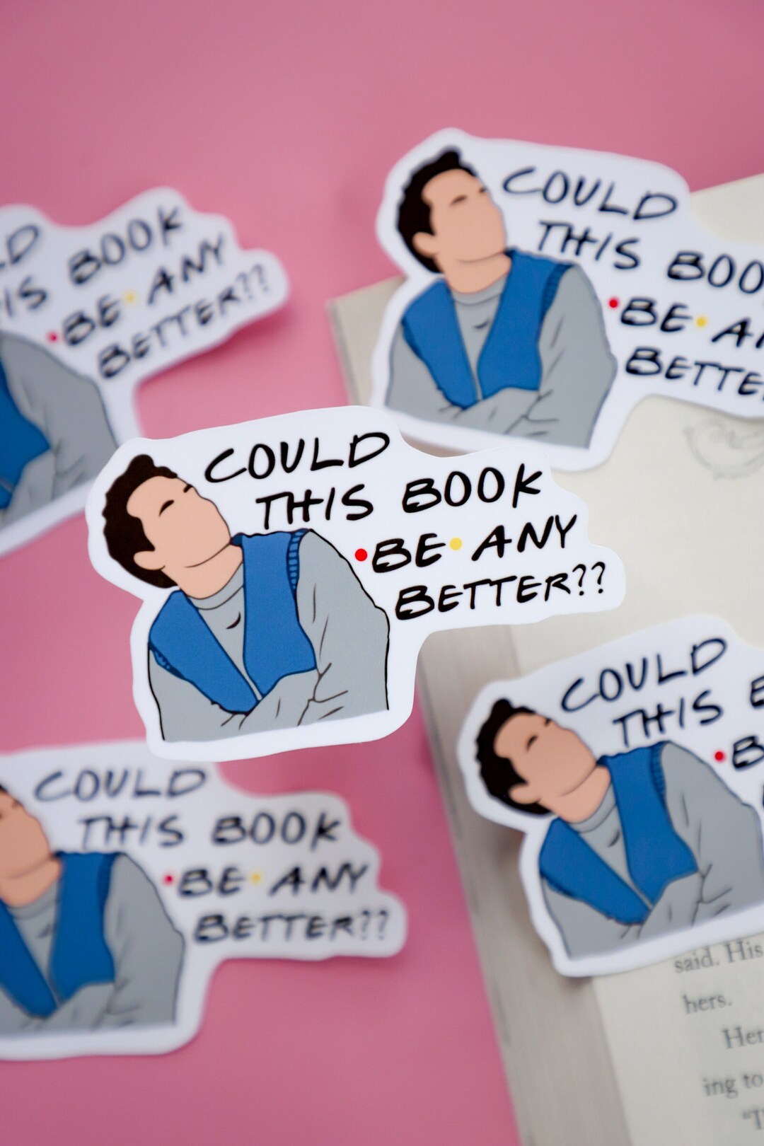 Could This Book Be Any Better Chandler Sticker, Friends Sticker ...