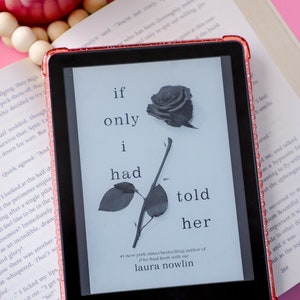 Pink Glitter Kindle Paperwhite Case, Transparent Pink Glitter Case ...