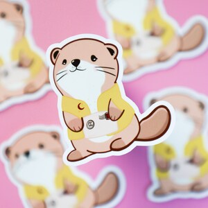 Crescent City Otter Sticker, Otter Postal Service Sticker, Crescent ...