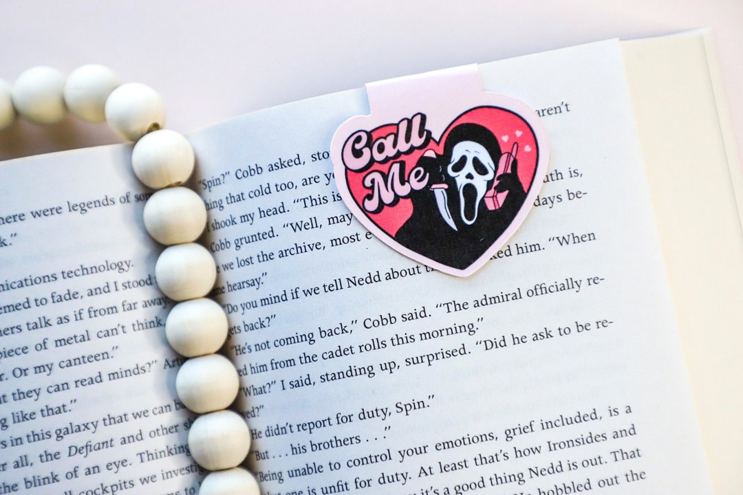 Scream Magnetic Bookmark, Scream Bookmark, Horror Bookmark, Scream ...