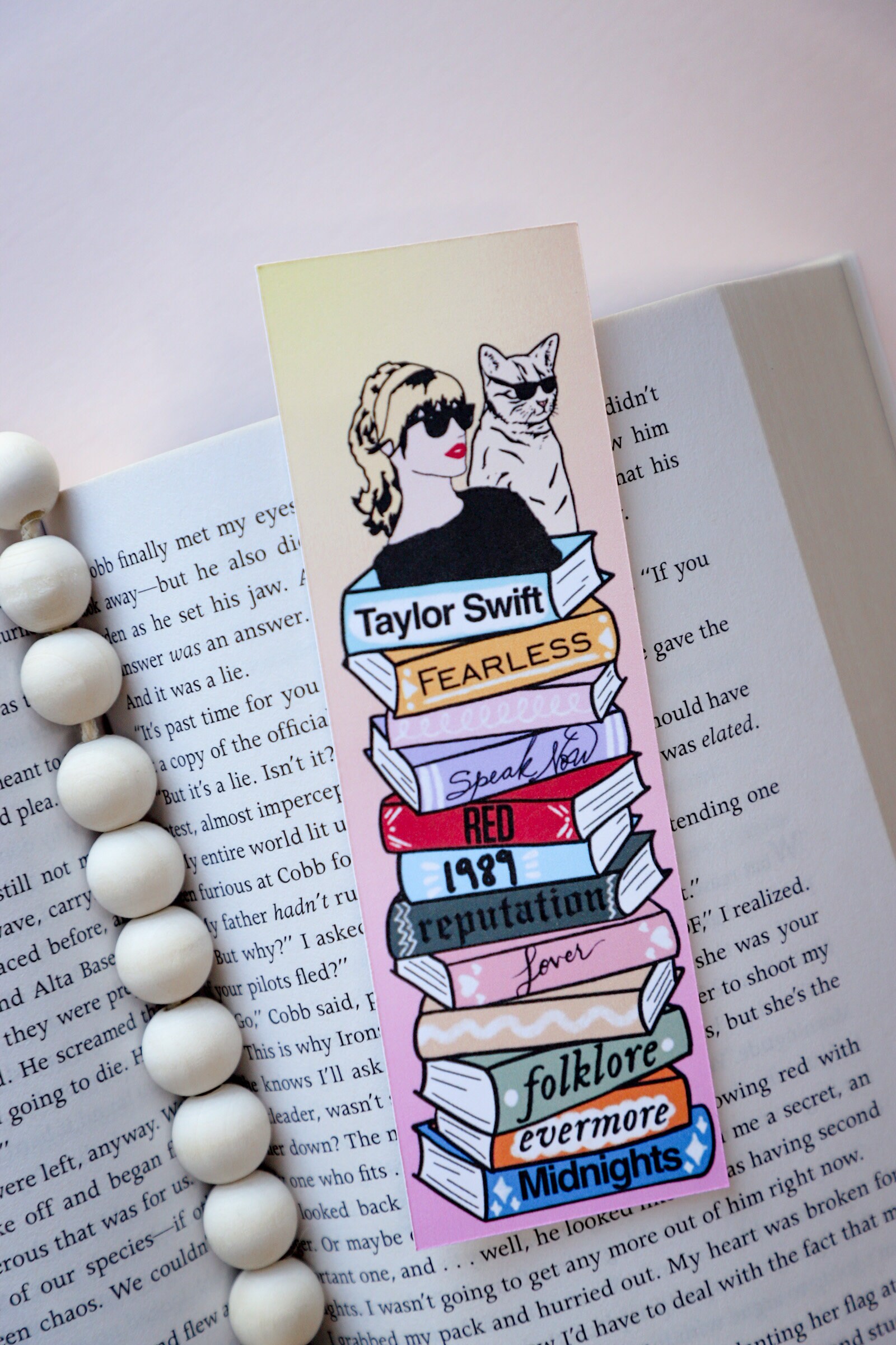 Taylor Bookmark, Taylor Albums Book Stack Bookmark, TS Era Albums as ...