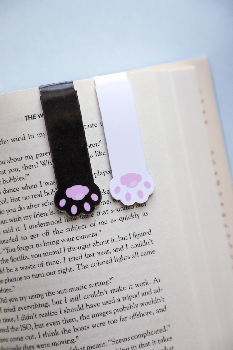 Cat Paw Magnetic Bookmarks Cat Bookmark Bookish Magnetic - Etsy